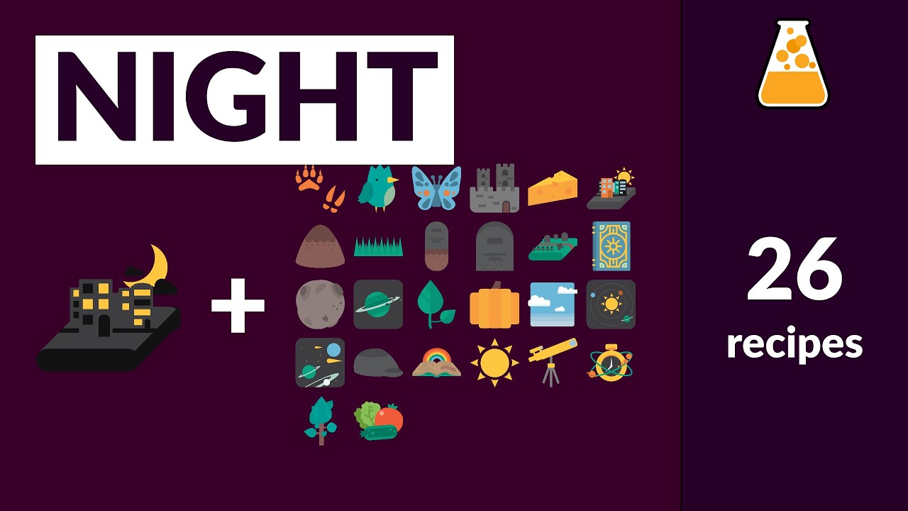 How to USE NIGHT in Little Alchemy 2 - YouTube