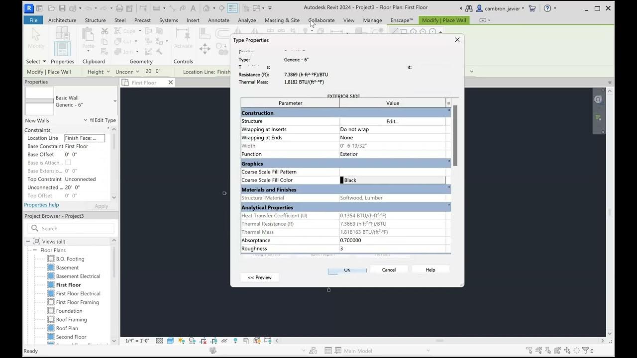 Revit Beginning Class - L28: Creating your own Wall Type - YouTube