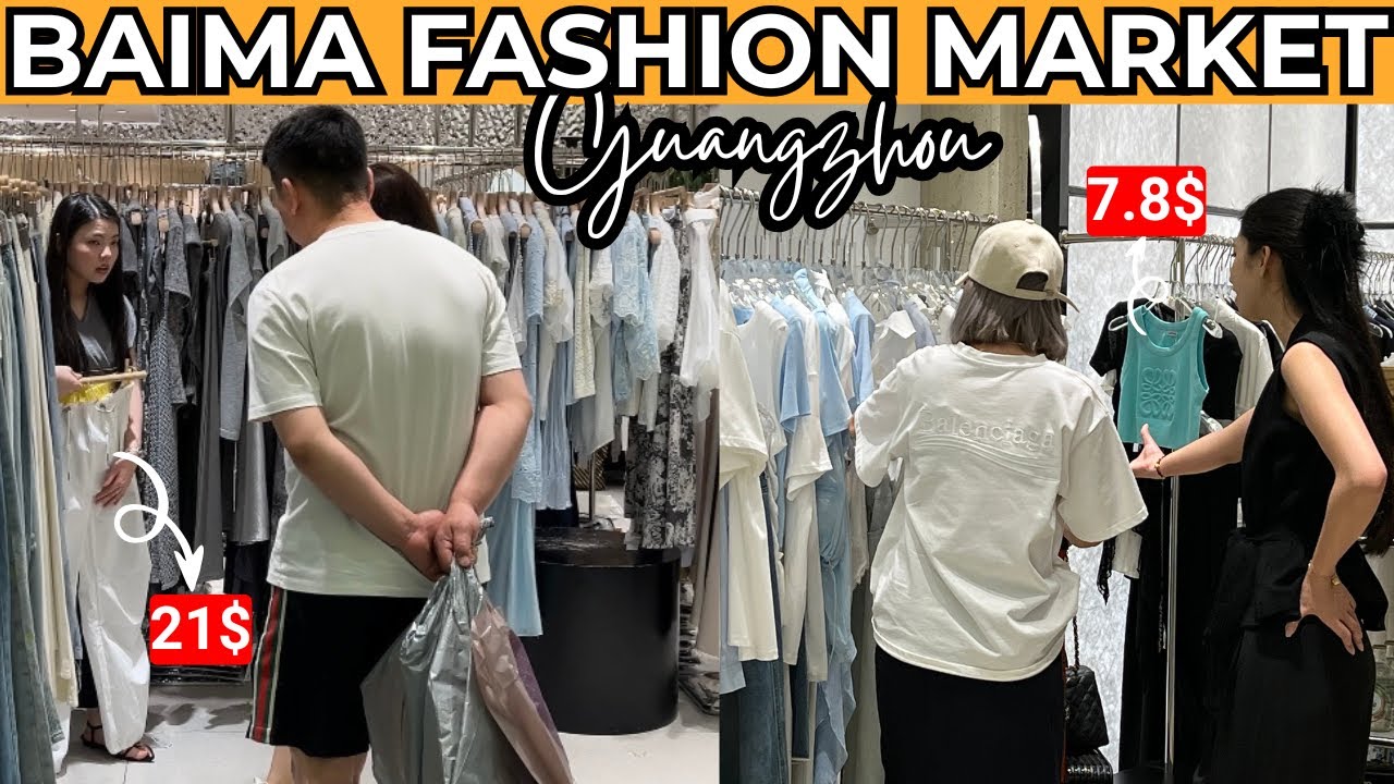 The biggest High-End Fashion Wholesale market in Guangzhou | Baima Fashion Market. - YouTube