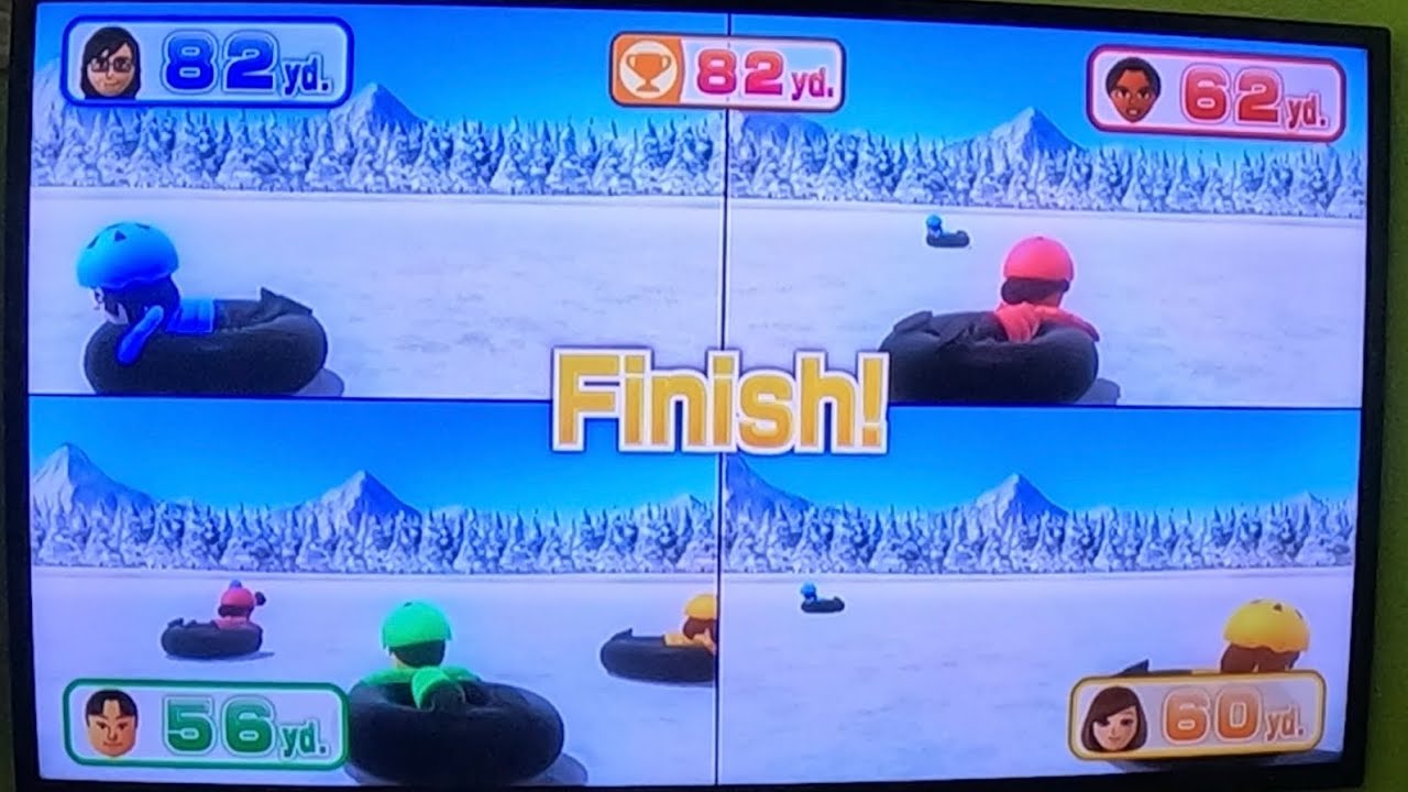 Wii Party U Minigame Showcase 60fps - Super Snow Sliders (Mike Vs ...