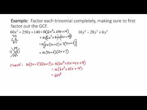 The AC Method with a GCF 10 4 3 - YouTube