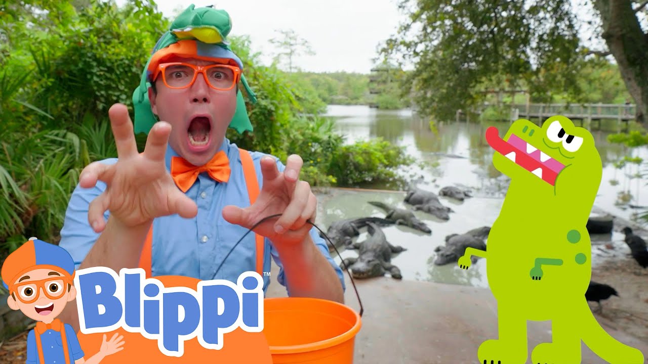 Blippi's Alligator Trick or Treat Halloween Adventure! | Kids Cartoons ...