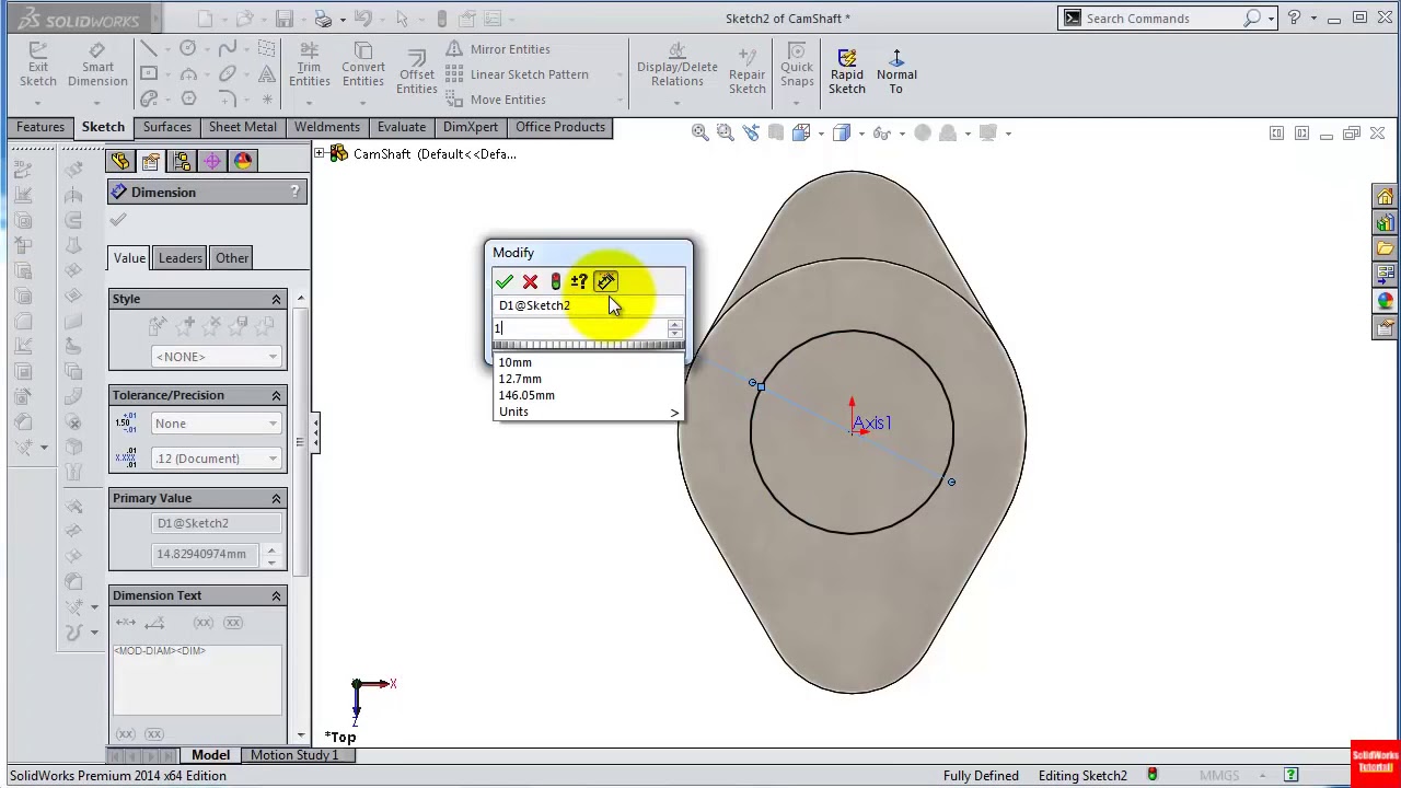 SolidWorks ʬ Tutorial #183car Cam Shaft - YouTube