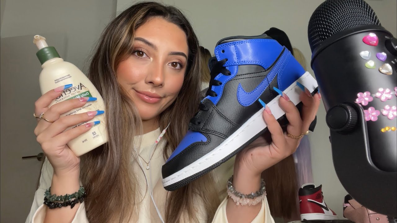 ASMR Custom for Emma 💖 ~lotion bottle tapping, shoe tapping, camera ...