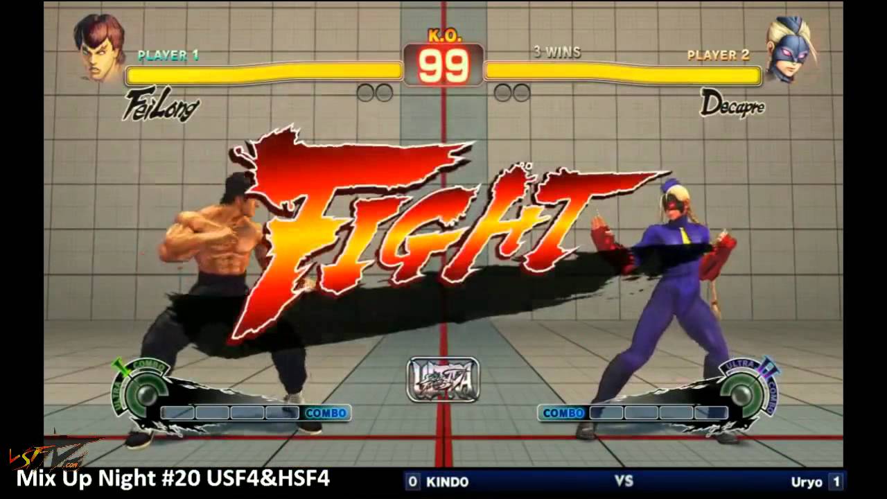 USF4 : Mix-up Night#20 - Uryo(Decapre) vs Kindo(Feilong) - YouTube