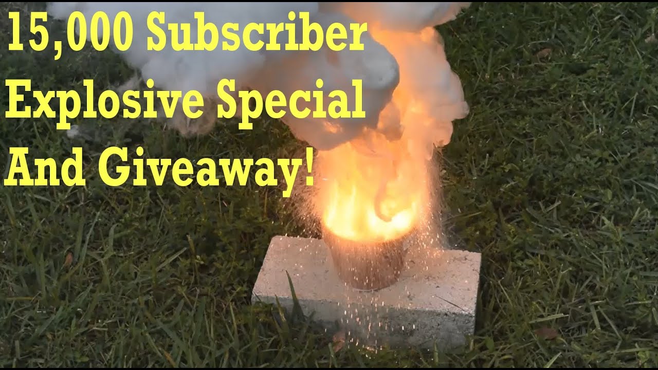 15K Subscriber Special: Thermite Fireworks & Prize Giveaway - YouTube