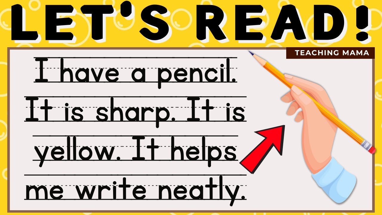 LET'S READ! | PRACTICE READING SIMPLE PARAGRAPHS FOR KIDS | LEARN TO ...