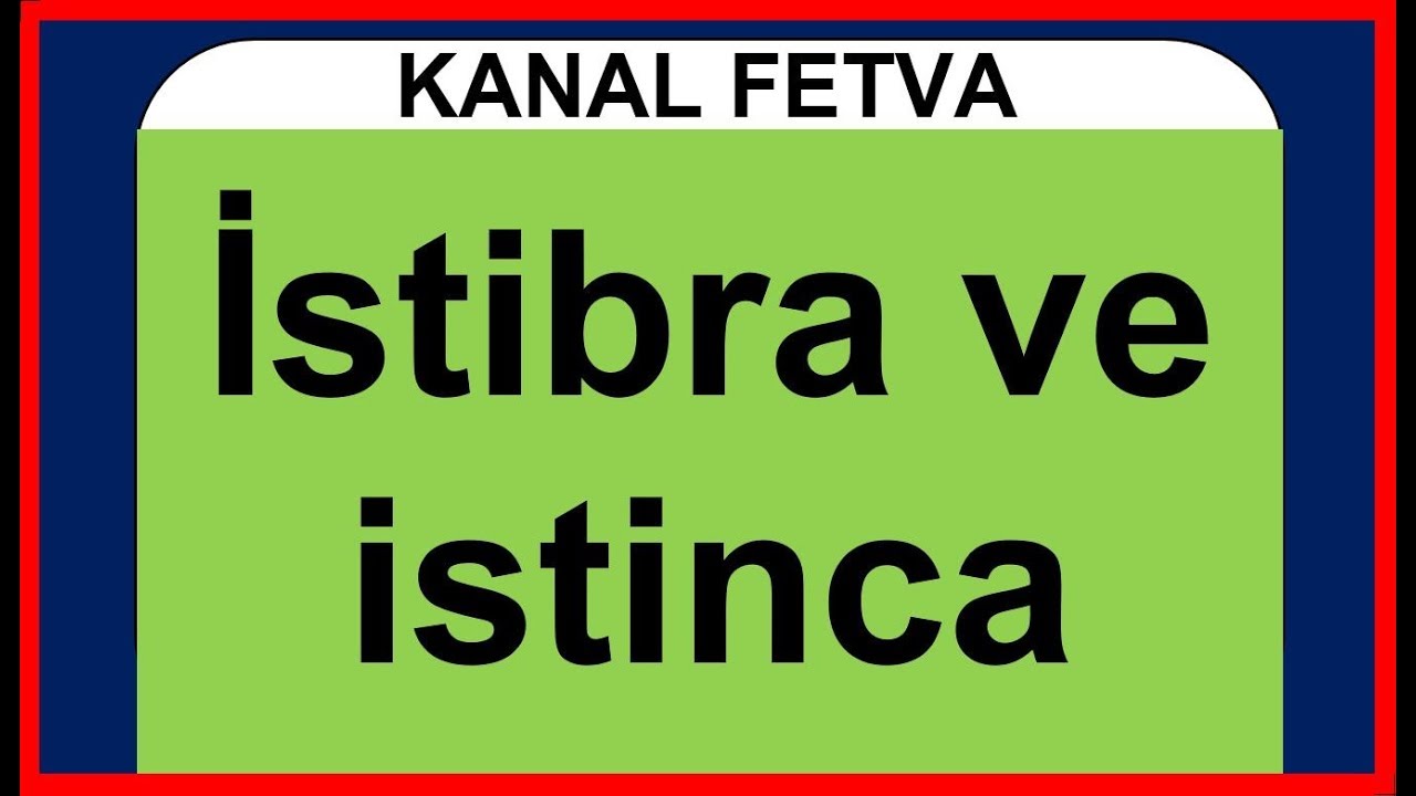 İstibra ve İstinca Ne Demektir ve Nasıl Yapılır - YouTube