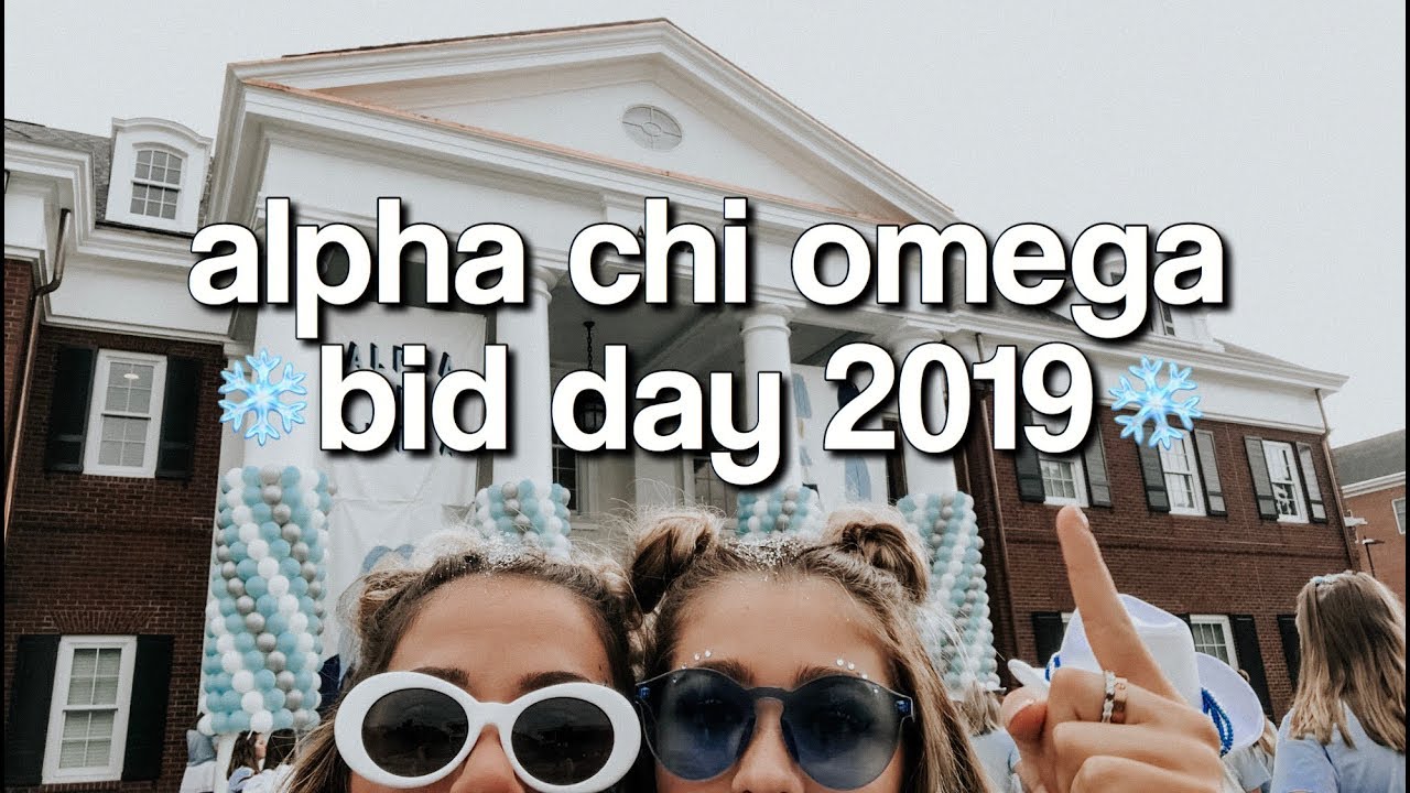 ALPHA CHI OMEGA BID DAY 2019 ️ | UNIVERSITY OF ARKANSAS - YouTube