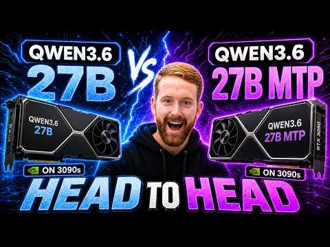 Qwen3.6 27B MTP vs Qwen3.6 27B NON-MTP | 24GB vRAM Head-to-Head