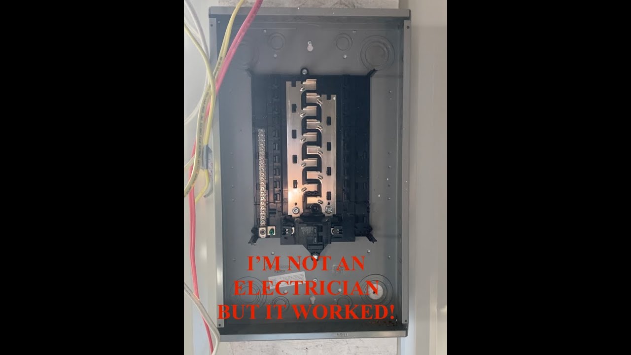 How I drilled a hole trough my wall for electrical panel - YouTube