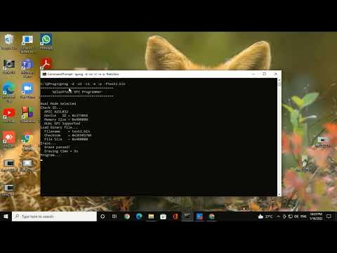 SPI Flash AMIC A25L032 Dual Mode - YouTube