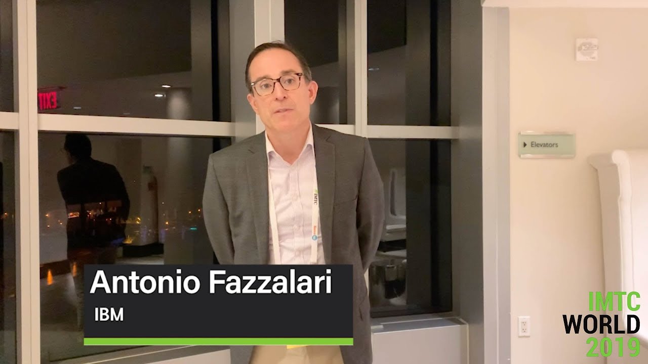 IMTC WORLD 2019 – Antonio Fazzalari, IBM - Interview (English) - YouTube