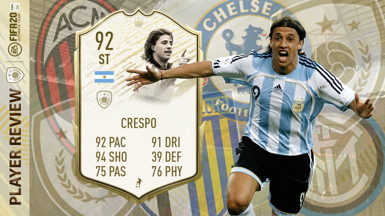 BEST ICON STRIKER? 92 RATED PRIME ICON MOMENTS HERNAN CRESPO PLAYER ...