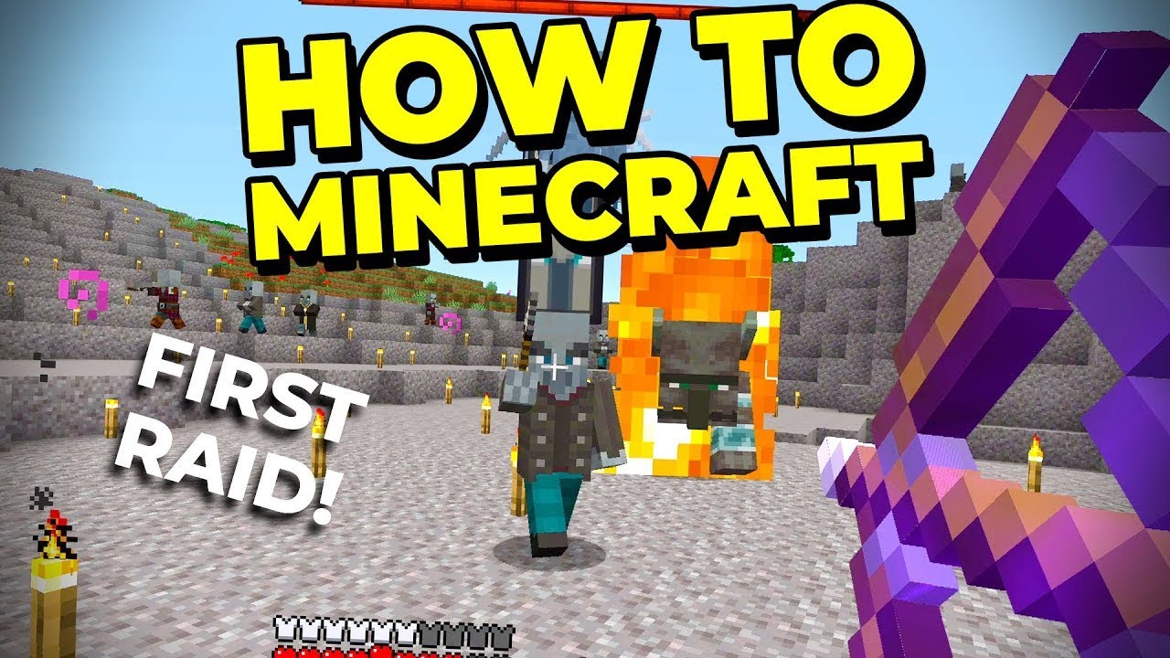minecraft triggering raid for camdown my villiger's rate - YouTube