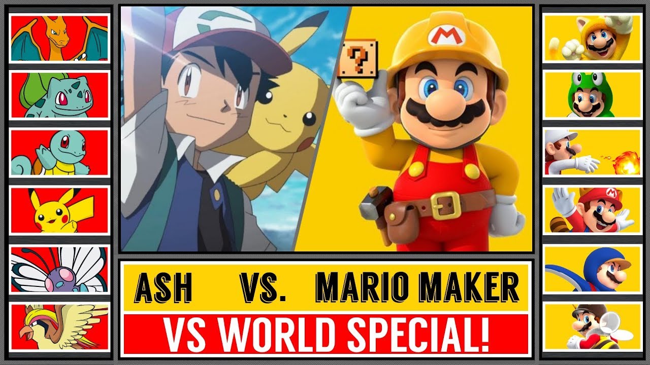 Mario Maker Special: ASH vs. MARIO MAKER (Pokémon Sun/Moon) - Crossover ...