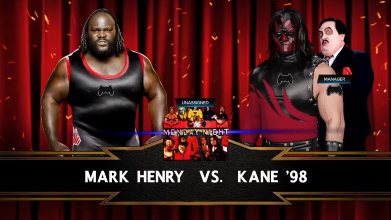 Mark Henry Vs Kane wwf 2k23 - YouTube