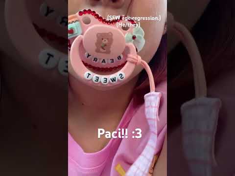 Come age regress with me!! #ageregression #agere #littlespace #sfw #pacifier