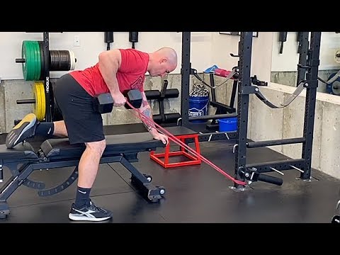 One-Arm Kettlebell Row With A Band - YouTube
