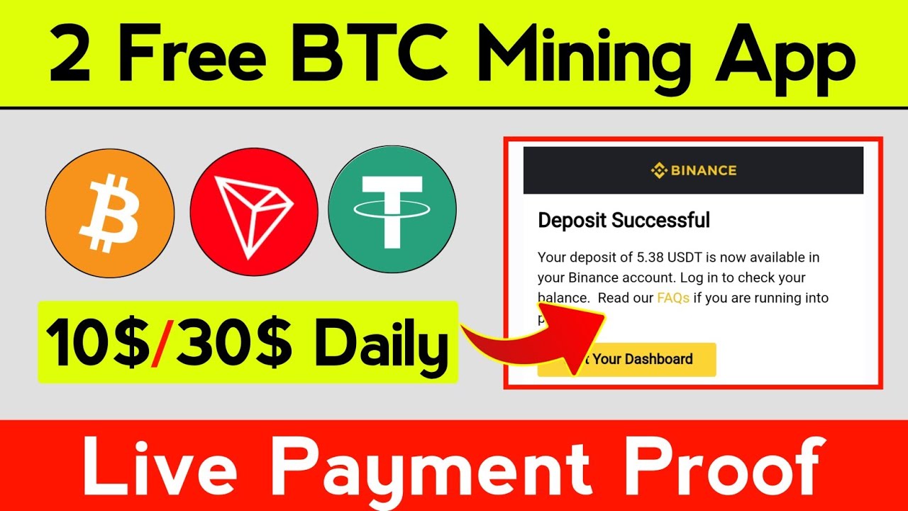 Earn 0.0528 BTC | 2 New Free Crypto Mining Apps 2023 | Real Bitcoin ...