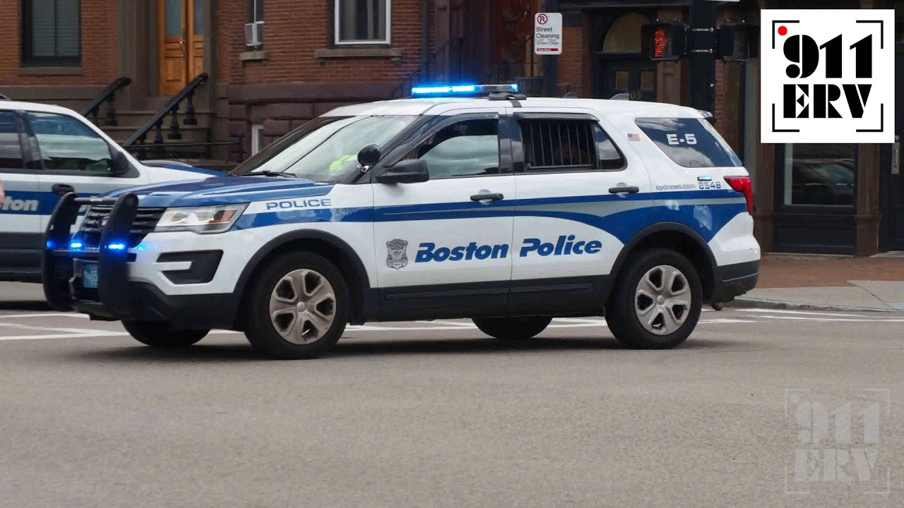 Boston Police District E-5 Unit Responding - YouTube