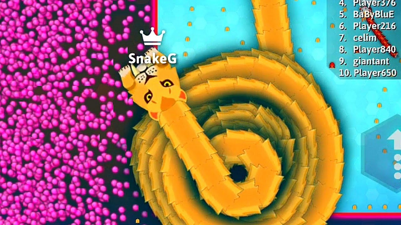 Snake. io 🐍 I Feed Cute Scores Epic Max Level Snake io Gameplay #59 ...