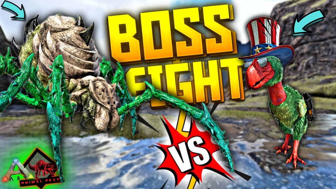 Broodmother VS Buffoon Terror Bird 🔥 Boss Fight - Ark Primal Fear ...