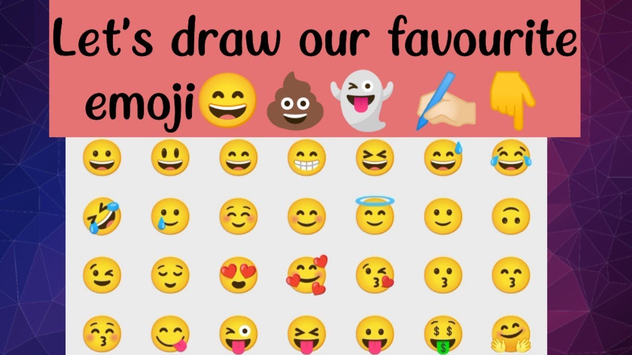 Let's draw our favourite emoji| how to draw an emoji #Creatives Anjali ...