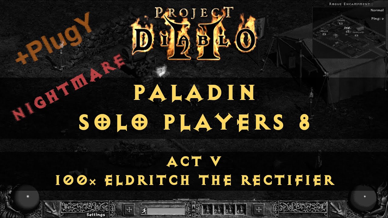 Project Diablo 2: Paladin, Nightmare, Players 8, ACT 5, Eldritch The ...