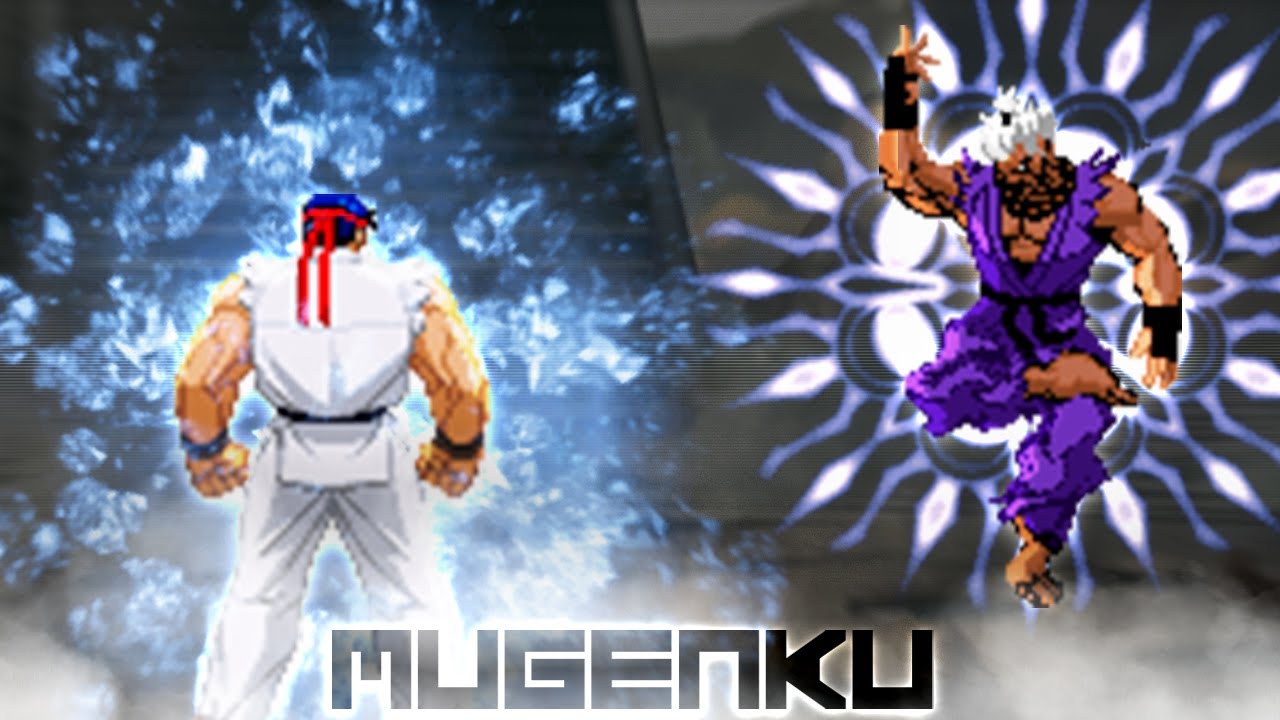 Ryu Burn vs God Akuma. Street Fighter MUGEN - YouTube