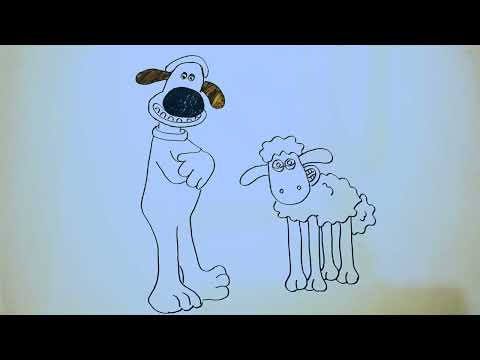 How To Draw Shaun The Sheep, Drawing And Coloring For Kids - YouTube