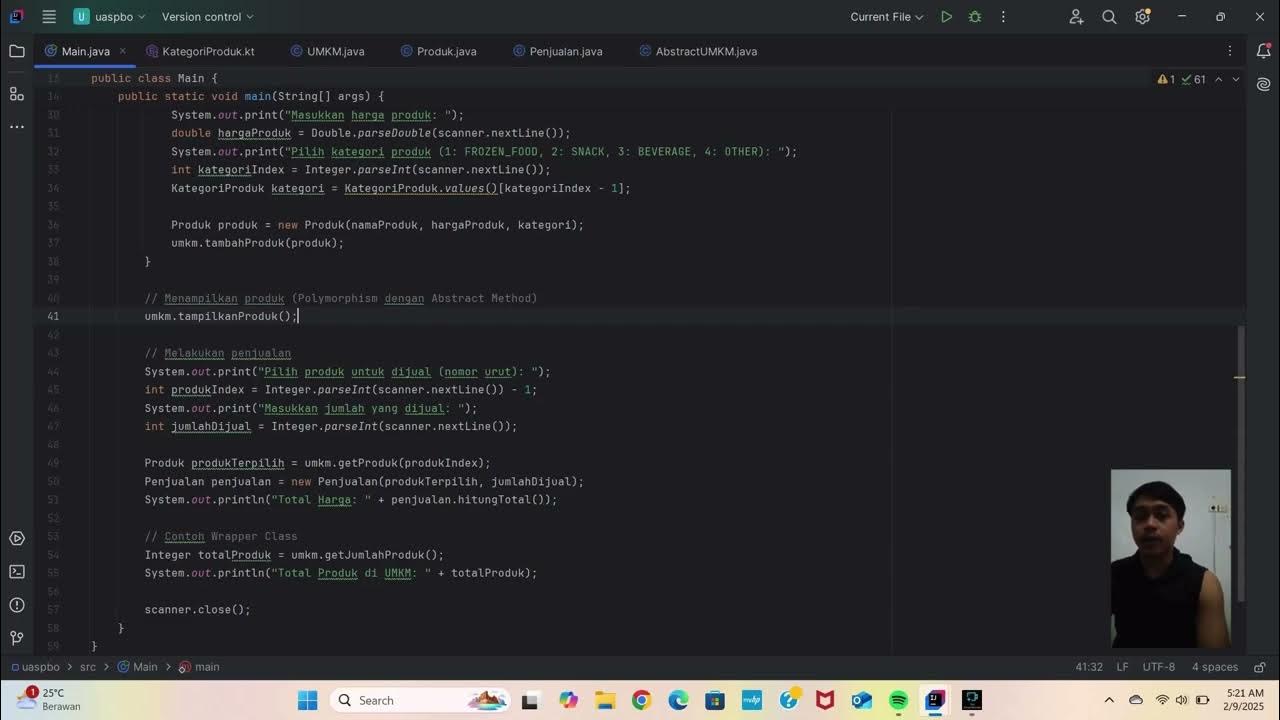 membuat program sederhana menggunakan Java - YouTube