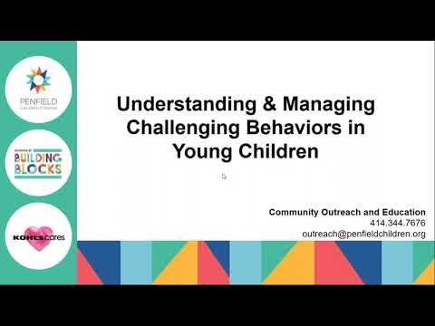 Challenging Behavior Series – Understanding & Managing Challenging ...