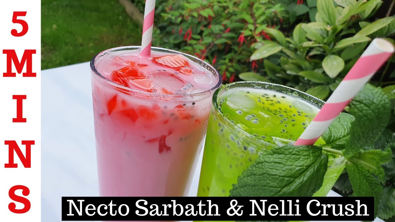 NECTO SARBATH & NELLI CRUSH 5 MINUTE TUTORIAL | நெக்ரோ சர்பத், நெல்லி ...