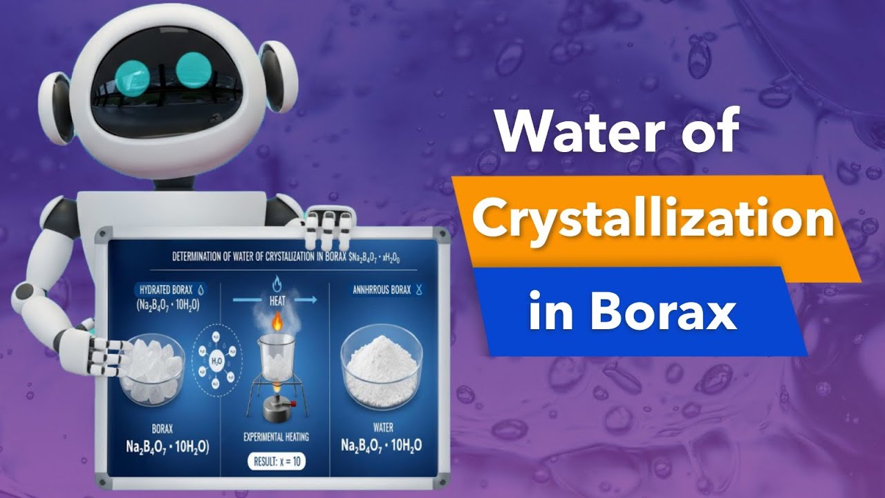 Water of Crystallization Determination in Borax l PraxiLabs - YouTube