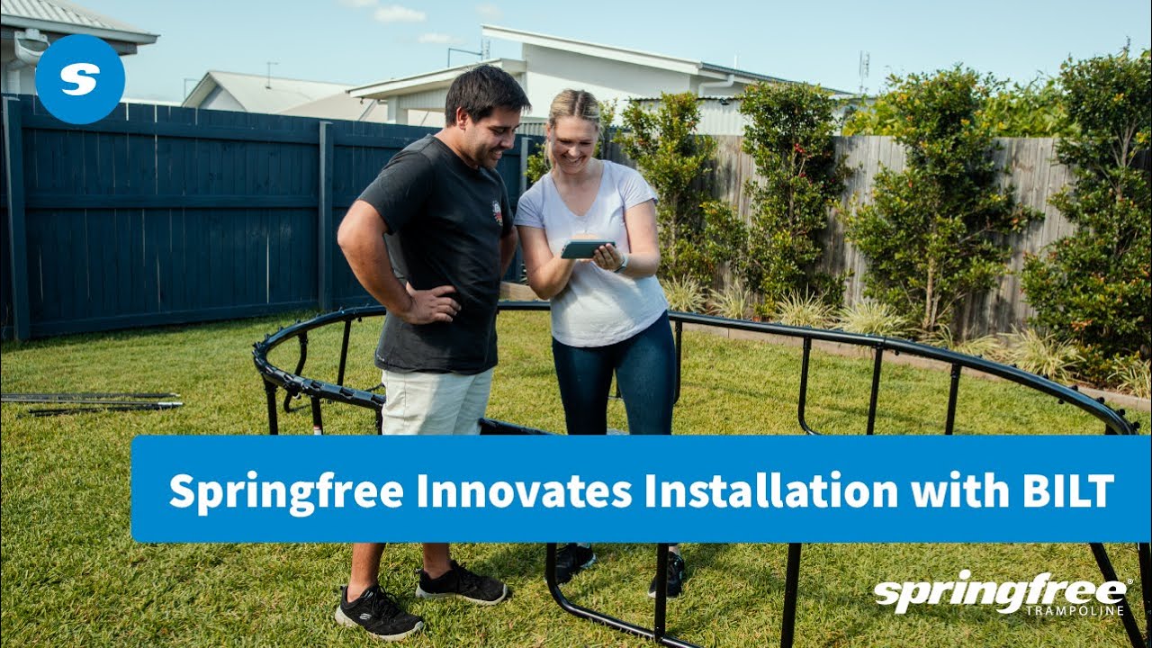 Springfree Trampoline Innovates Installation with BILT - YouTube