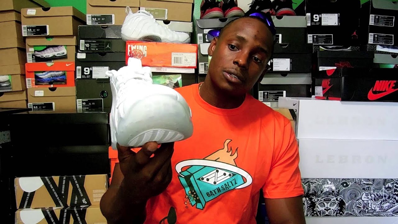 Nike Air Foamposite One "Phoenix Suns/All White" EliteKicks #203&204 ...