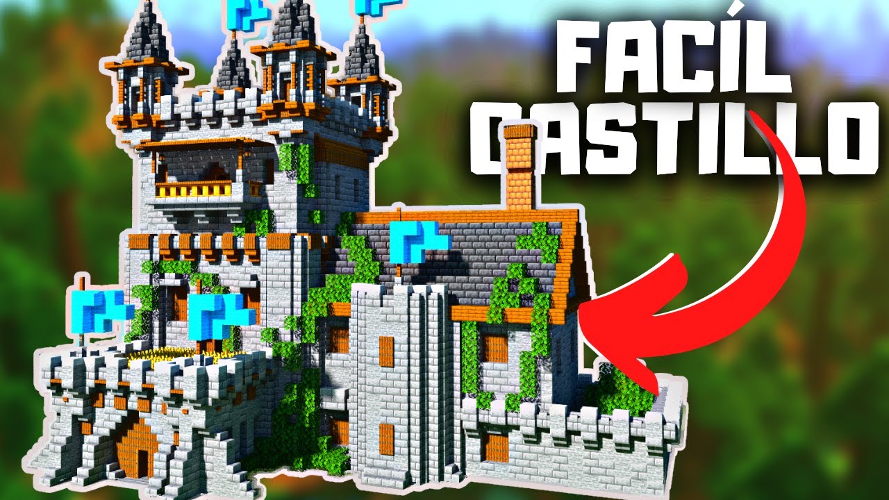 Como hacer un castillo facil para minecraft 1.19 - YouTube
