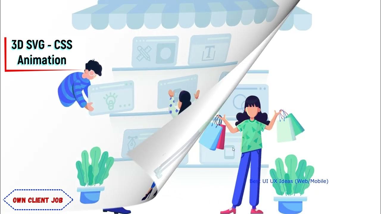 3D SVG CSS Animation Own UI UX Project - #Happy #Client Best #UI #UX #Design #Ideas - Web and ...