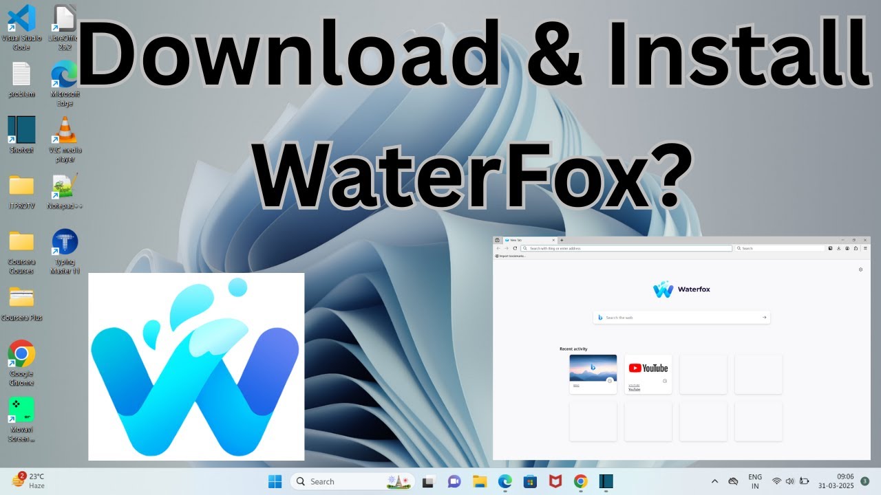 How to Download & Install Water Fox in Windows 11? - YouTube