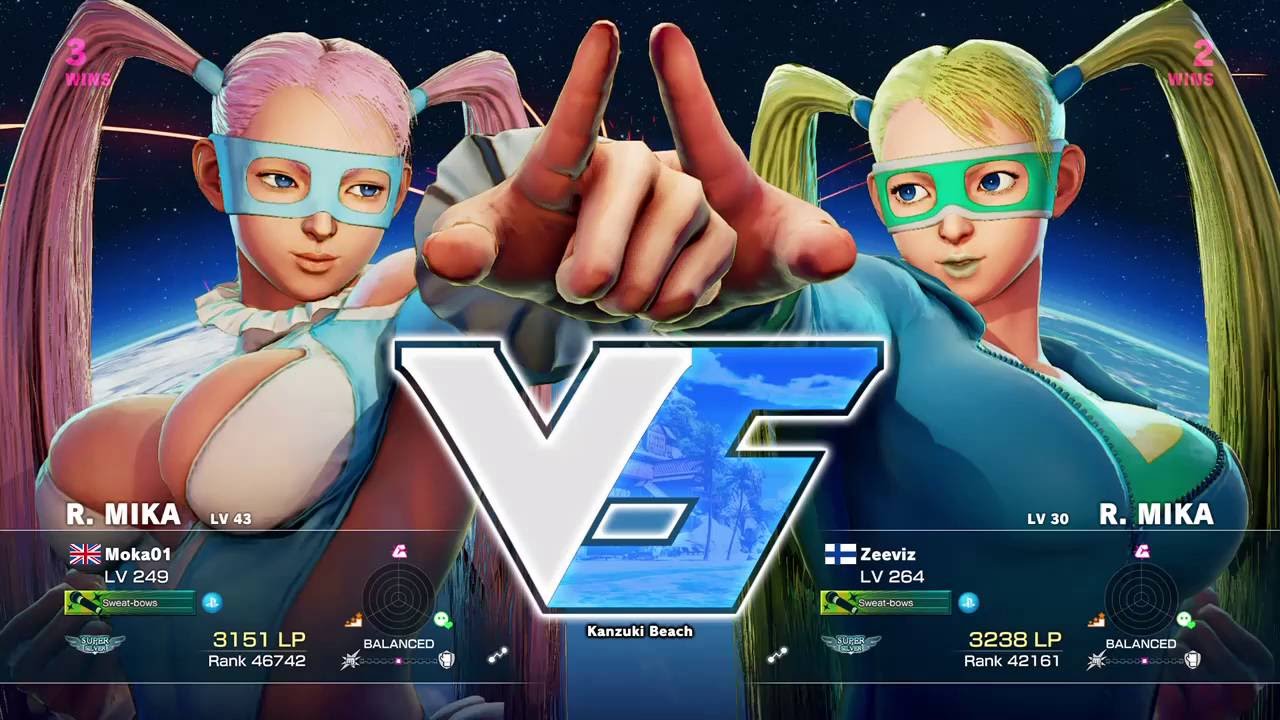 STREET FIGHTER V- Ranked - R.Mika VS R.Mika - YouTube