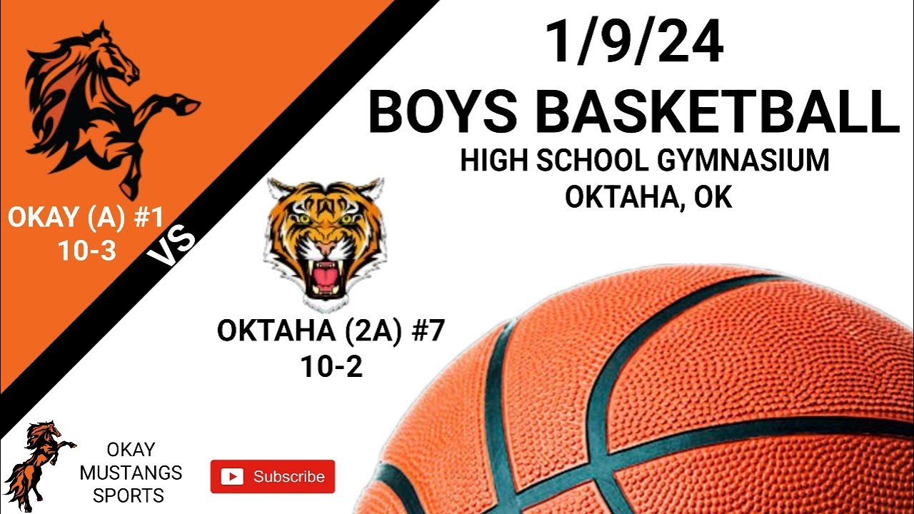 BOYS BASKETBALL OKAY (A) #1 vs OKTAHA (2A) #7 - 1/9/2024 - YouTube