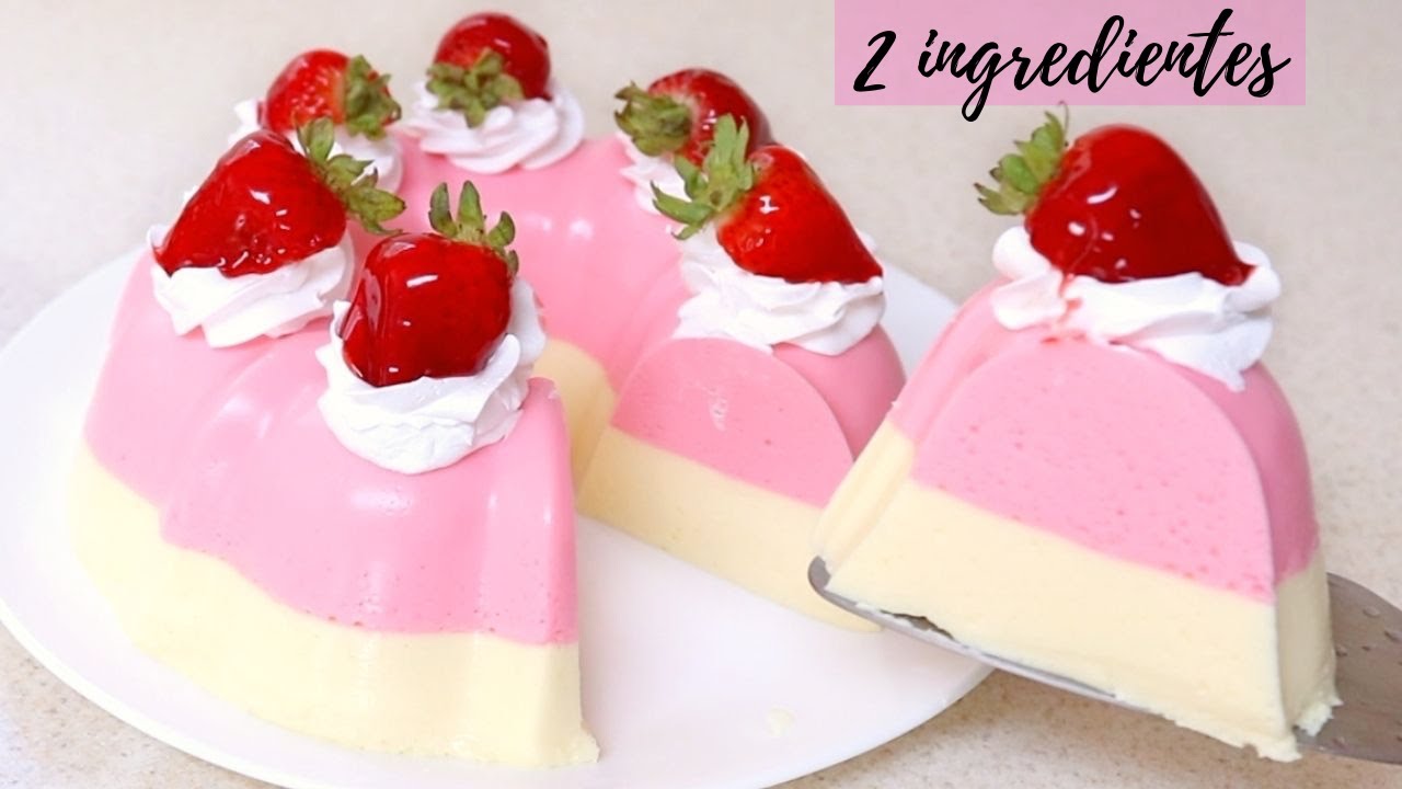 Postre Con Solo 2 Ingredientes FÁcil Y RiquisÍmo Youtube