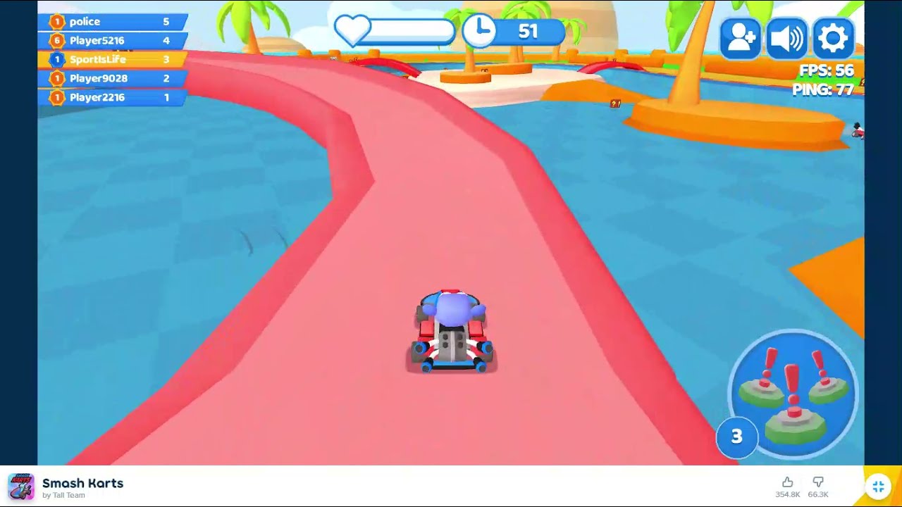 Smash Karts, In Slick'n Slide Map with Pro's - YouTube