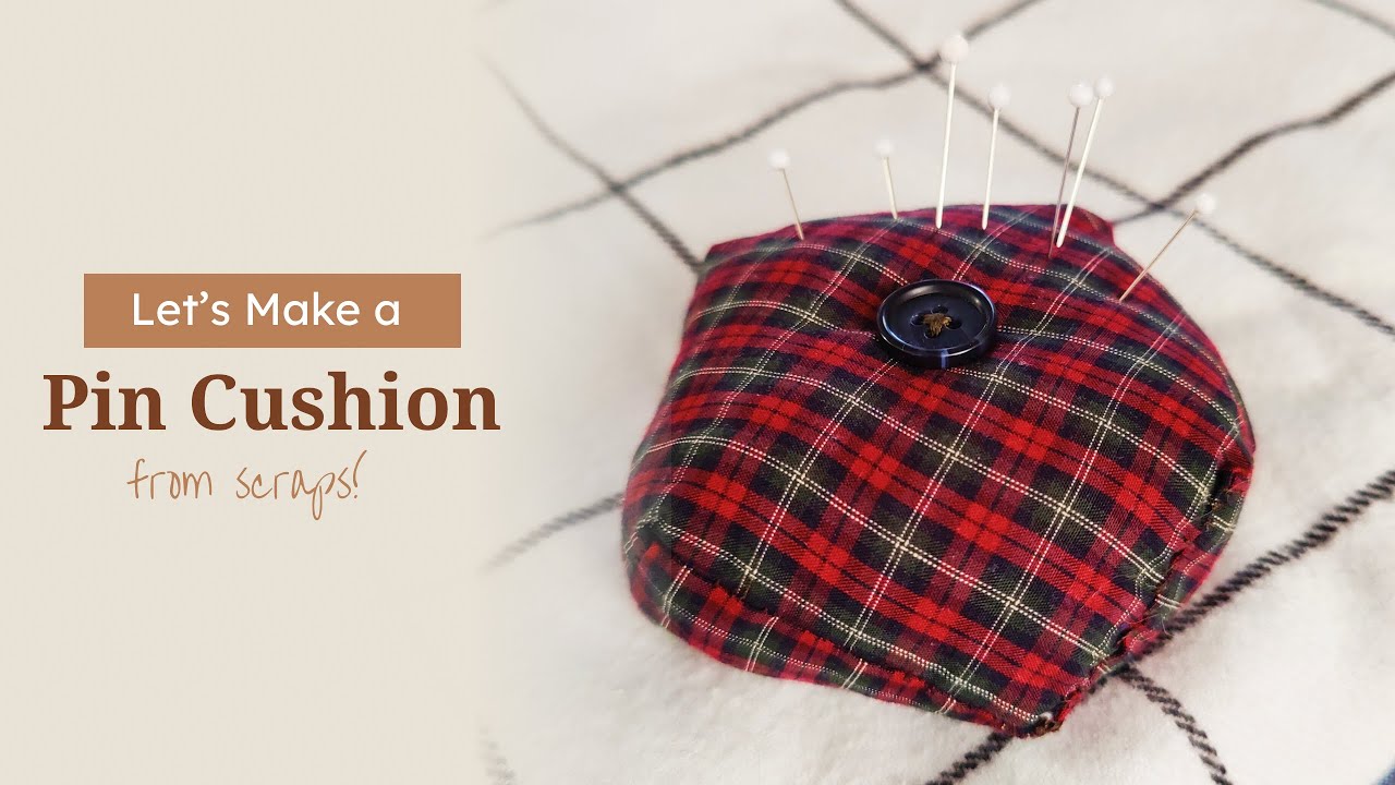 Scrappy Pin Cushion: Easy beginner project - YouTube