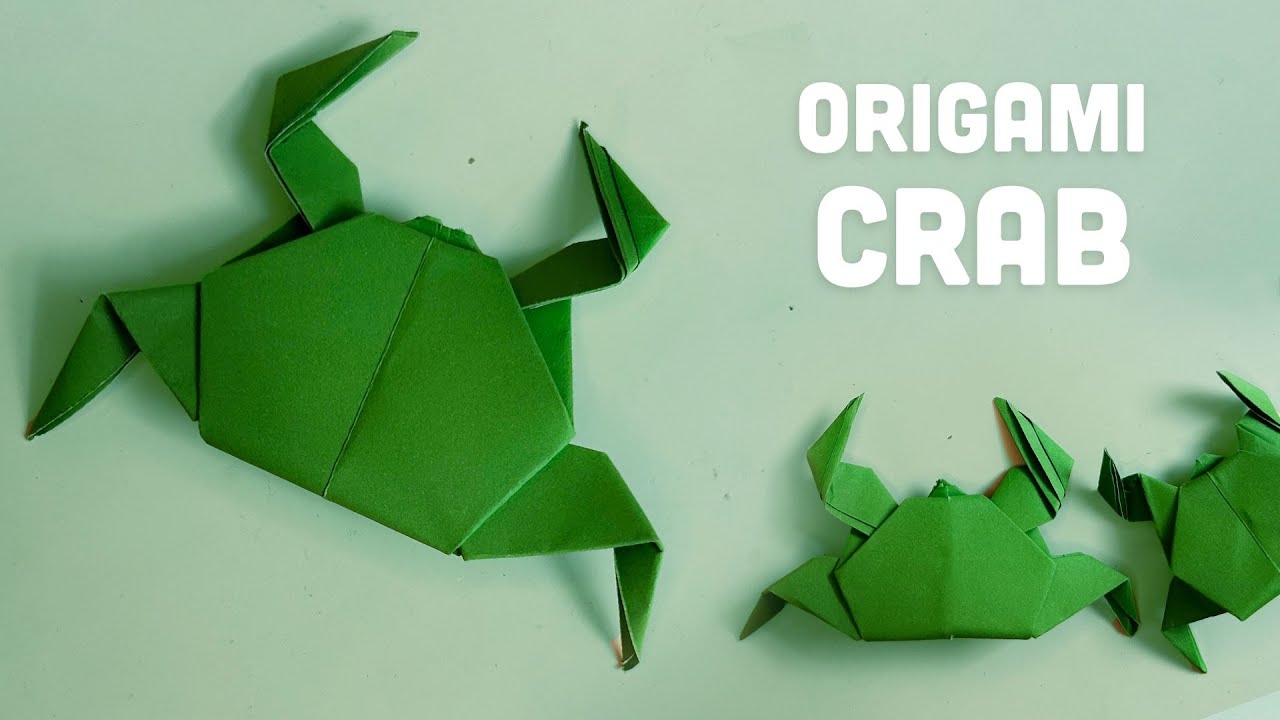From Paper to Crab! Easy Origami Crab Tutorial - YouTube
