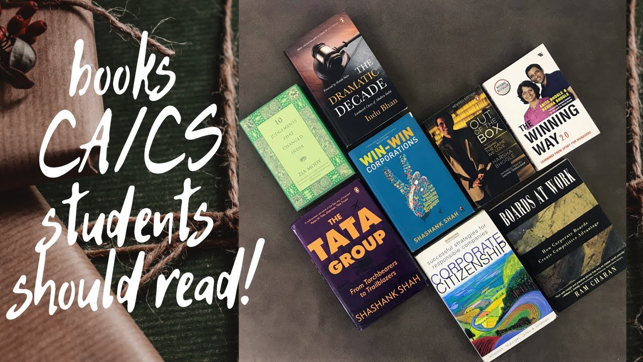 Must Read Books for CA & CS Students - YouTube