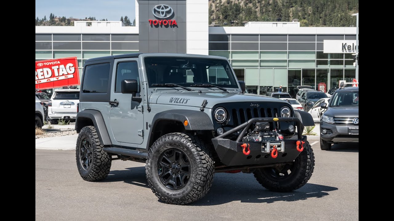 Grey 2015 Jeep Wrangler Willys Wheeler Walkaround - Kelowna Toyota ...