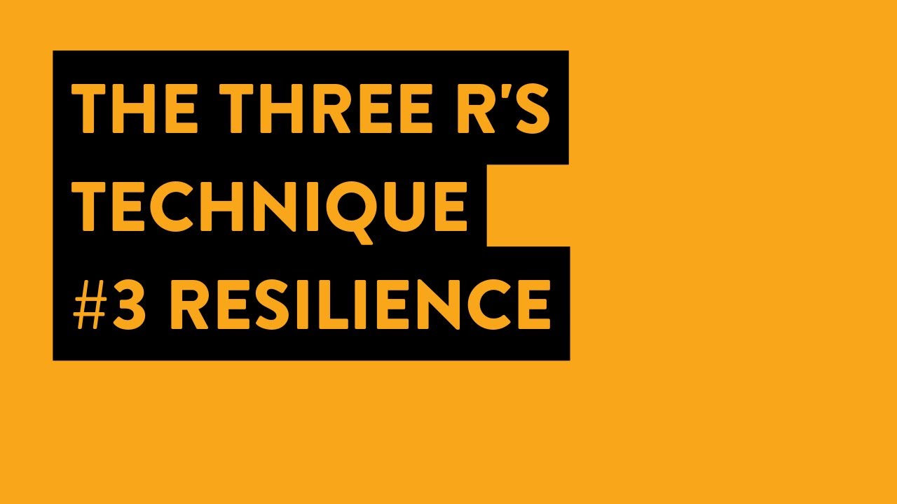 Burnout: Three Rs Technique - Resilience - YouTube