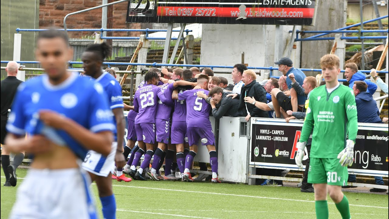 😎 Killie fans go crazy for Jason Naismith's Dumfries winner! | Queens 0 ...